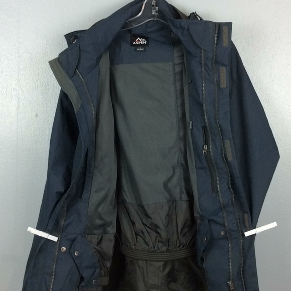 Aspen | Jackets & Coats | Aspen Windbreaker Rain Outdoor Hooded Jacket Sz L | Poshmark